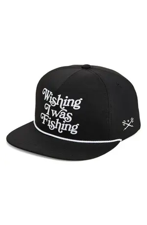 DARK SEAS Nylon Ripstop Snapback Cap - Black