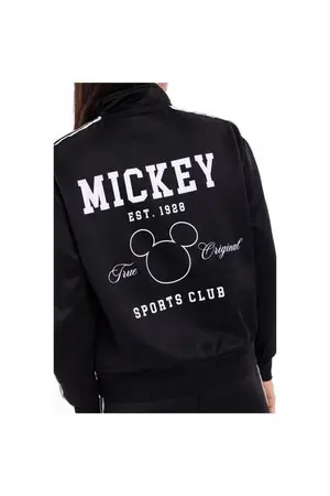 Disney Mickey Mouse "true Original" Athletic Track Jacket - Black Mickey Mouse