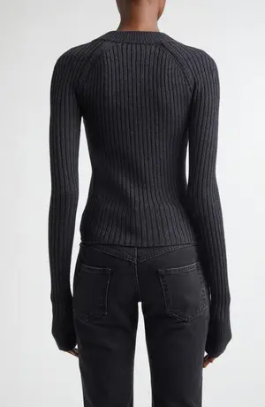 Isabel Marant Étoile Vice Merino Wool Blend Zip Cardigan