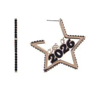 HALLMARK Class Of 2026 Star Hoop Earrings