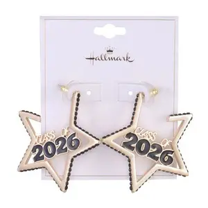 HALLMARK Class Of 2026 Star Hoop Earrings