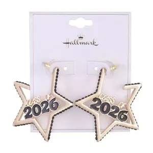HALLMARK Class Of 2026 Star Hoop Earrings