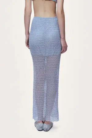 NOCTURNE Mesh Detail Maxi Skirt