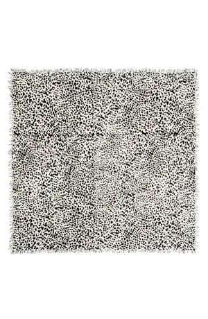 Isabel Marant Étoile Alecia Print Fringed Wool & Cashmere Scarf