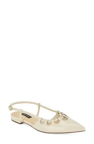 Nine West Harra Pointed Toe Flat - Ivory
