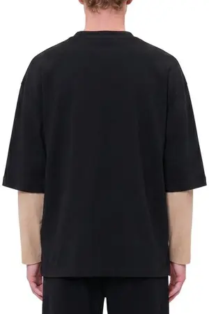PCFG Daydreamers Printed T Shirt With Acid Wash Sleeves