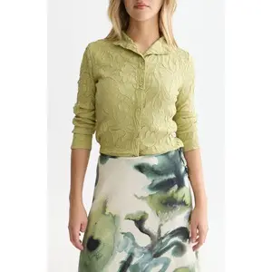 Scotch & Soda Floral Jacquard Button-up Shirt - Beechnut