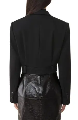 LANVIN Short Belted Jacket In Wool