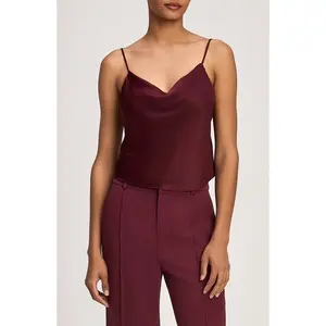 Cinq À Sept Marta Silk Cami - Black Cherry