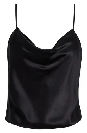 Cinq À Sept Marta Silk Cami - Black