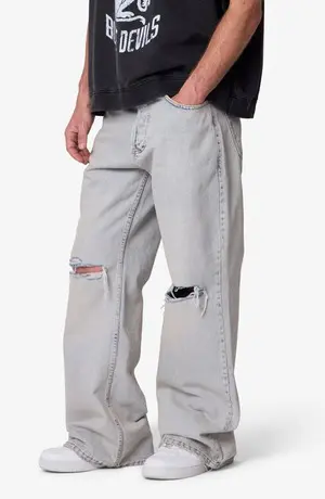 Mnml Distressed Kick Flare Jeans