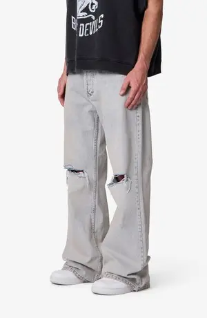 Mnml Distressed Kick Flare Jeans