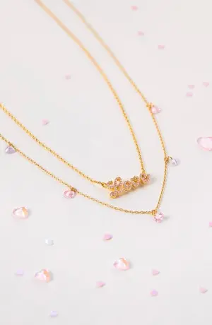 GIRLS CREW Heart Station Necklace