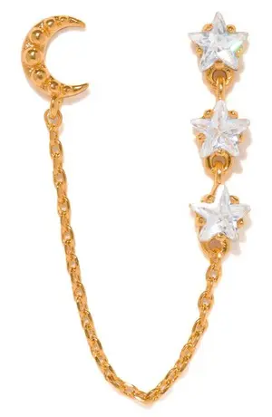 GIRLS CREW Lunar Link Double Stud Earring - Gold
