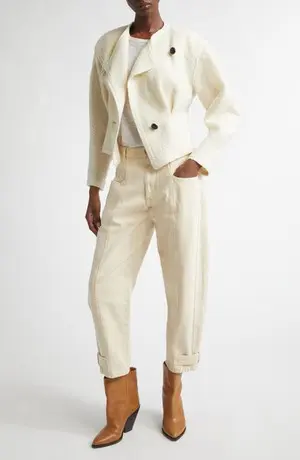 Isabel Marant Étoile Suna Asymmetrical Virgin Wool Blend Jacket