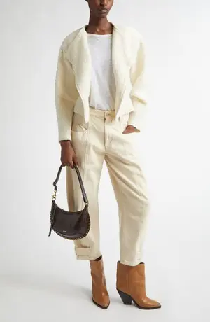 Isabel Marant Étoile Suna Asymmetrical Virgin Wool Blend Jacket