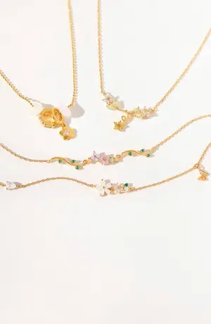 GIRLS CREW Flower Dash Charm Necklace