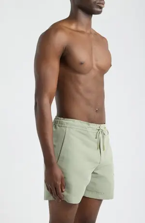 CHE Oceano Solid Drawstring Swim Trunks