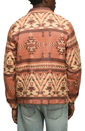 Lucky Brand Geo Jacquard Shirt Jacket