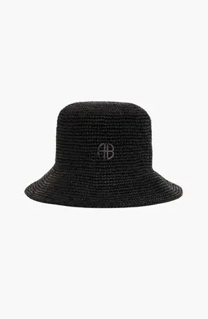 ANINE BING Cabana Bucket Hat - Black