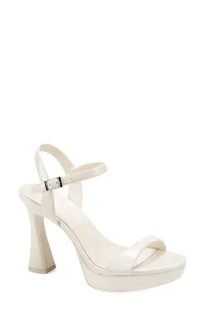 Dkny Cherish Ankle Strap Platform Sandal - Coconut