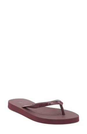 BRIZZA Flip Flop Sandals - Cabernet