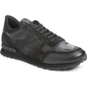 Valentino Garavani Rockrunner Sneaker - Black