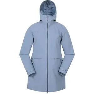 Mountain Warehouse April Longline Waterproof Jacket - Blue