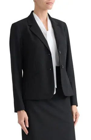 KASPER Two-button Blazer - Black