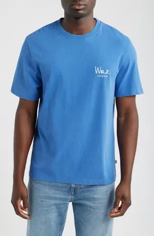 WAX LONDON Dean Sailing Map Graphic Cotton T-shirt
