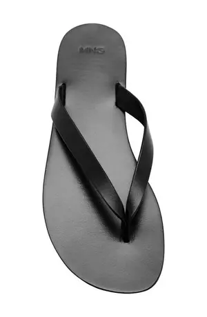 Mango Wave Round Toe Thong Sandal