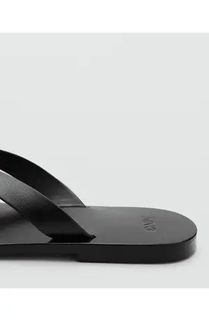 Mango Wave Round Toe Thong Sandal
