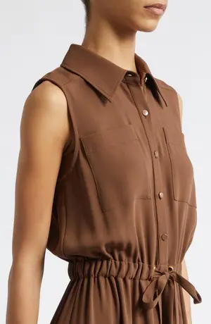 Ramy Brook Payton Sleeveless Shirtdress