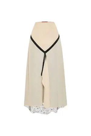 PCFG Lace Panel Maxi Skirt