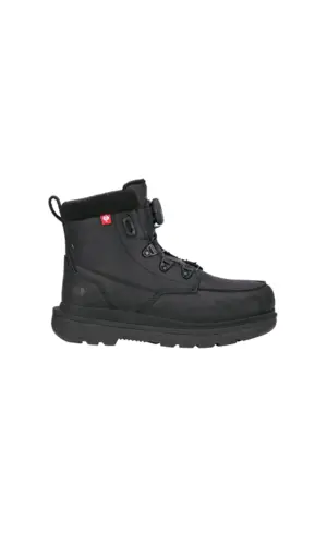 STRAUSS Woodside 6" Steel Toe Work Boot With Boa® Fit System - Black