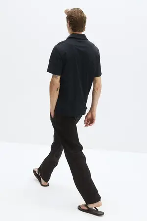 H&m Cooling Regular Fit Polo Shirt - Black