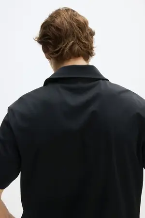 H&m Cooling Regular Fit Polo Shirt - Black