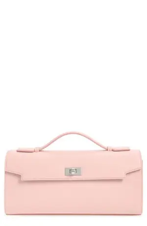 ANYA HINDMARCH Mortimer Leather Clutch - Shell Pink