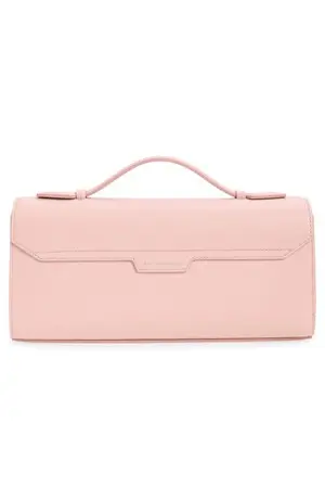 ANYA HINDMARCH Mortimer Leather Clutch - Shell Pink
