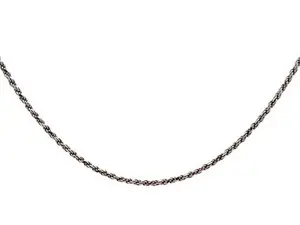 ANCONA JEWELRY Sterling Rope Chain Necklace, -inch - Silver