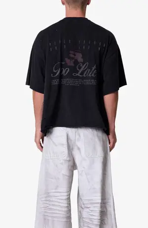 Mnml Too Late Distressed Graphic T-shirt