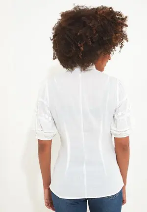 JOE BROWNS Lace Embroidered Broderie Anglaise Blouse