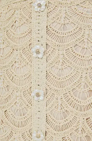Endless Rose Textured Open Stitch Miniskirt