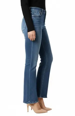 SLINK JEANS High Waist Ankle Flare Jeans