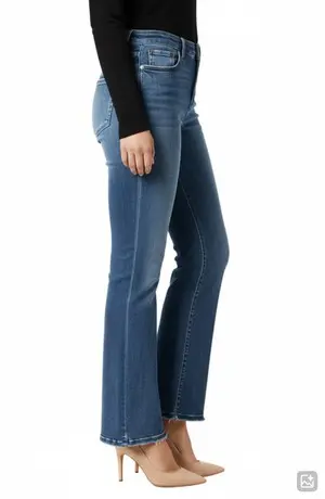 SLINK JEANS High Waist Ankle Flare Jeans