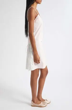 Sandy Liang Chamomile Lace Trim Slipdress