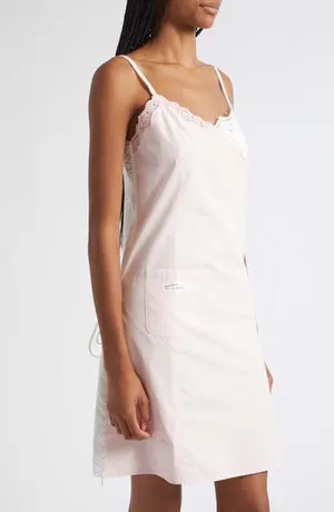 Sandy Liang Chamomile Lace Trim Slipdress