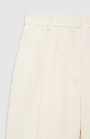 ANINE BING Bryson Tailored Knee-length Shorts - Cream