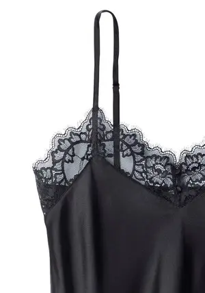 LASCANA Silk Lace Trim Camisole
