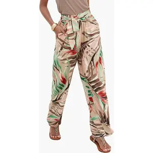 LASCANA Printed Wide Leg Pants - Sand Print